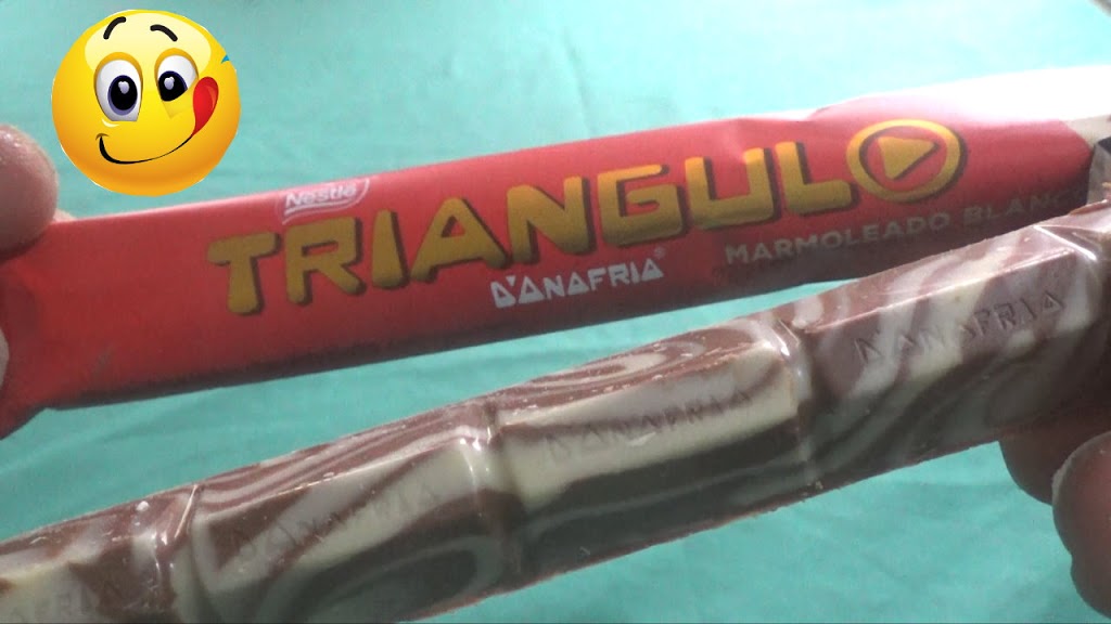 CHOCOLATE «TRIANGULO» MARMOLEADO BLANCO – NUEVO SABOR – manu2pe