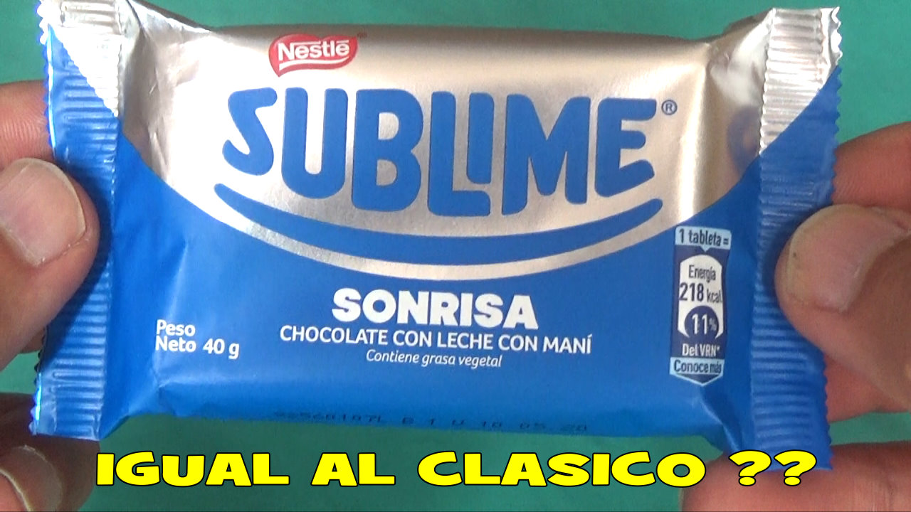CHOCOLATE «SUBLIME» SONRISA – SERA IGUAL al CLASICO ?? – manu2pe